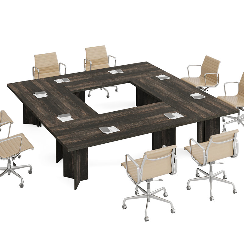 Millwood Pines Rectangular Conference Table, Modular Meeting Table | Wayfair